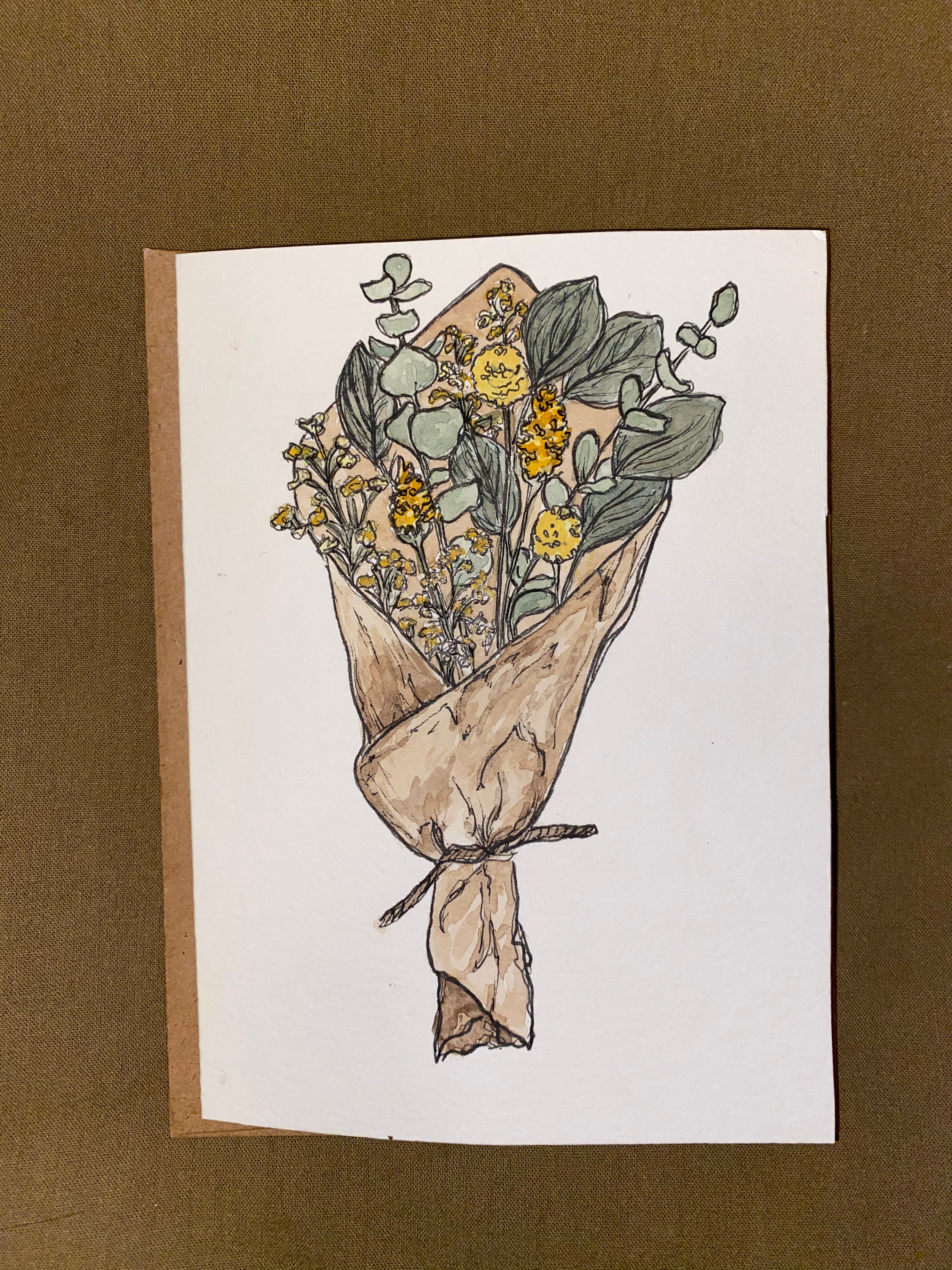 12 Bouquet Greeting Card Set - Etsy