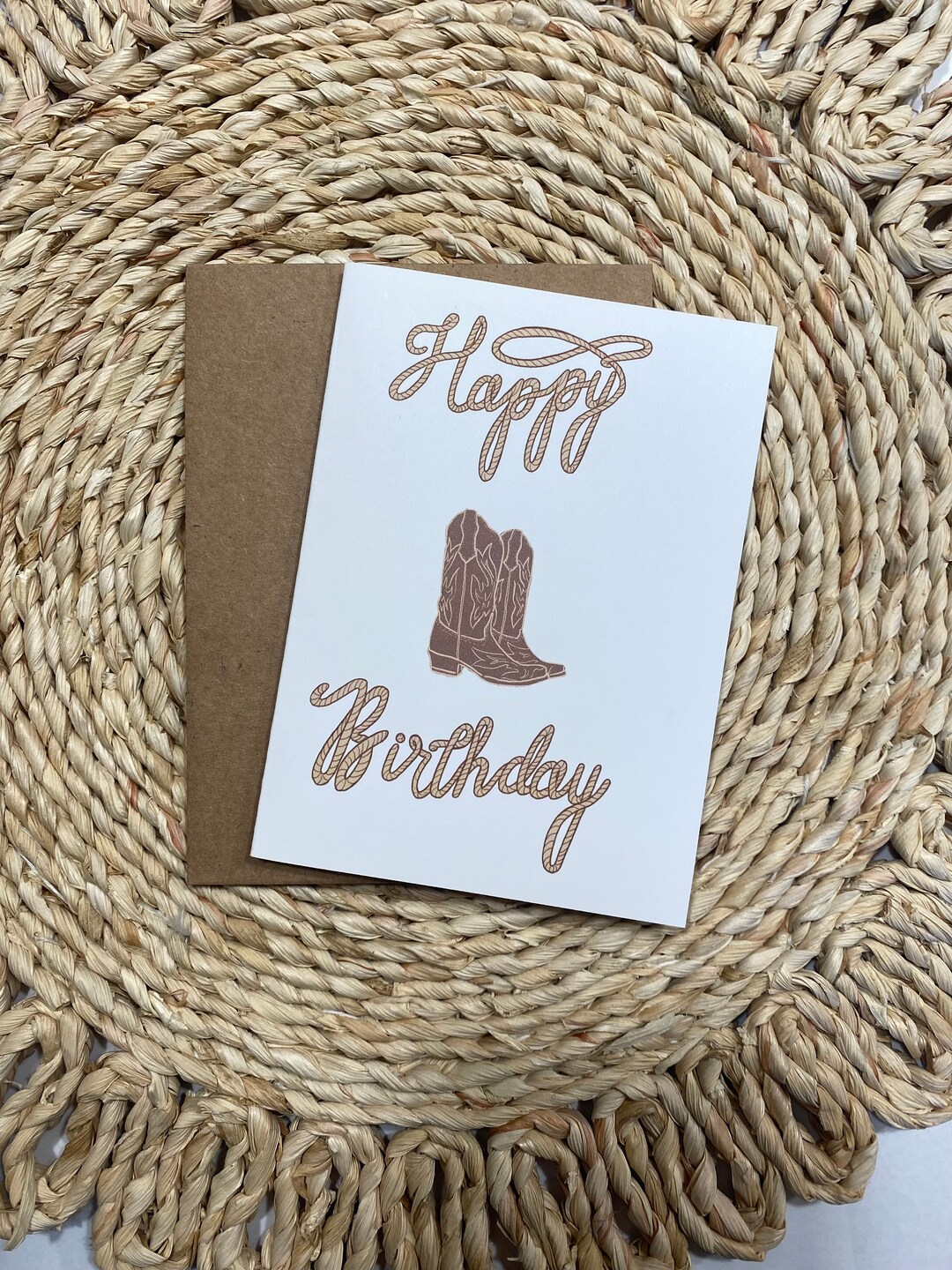 Happy Birthday Cowgirl/cowboy Greeting Card - Etsy