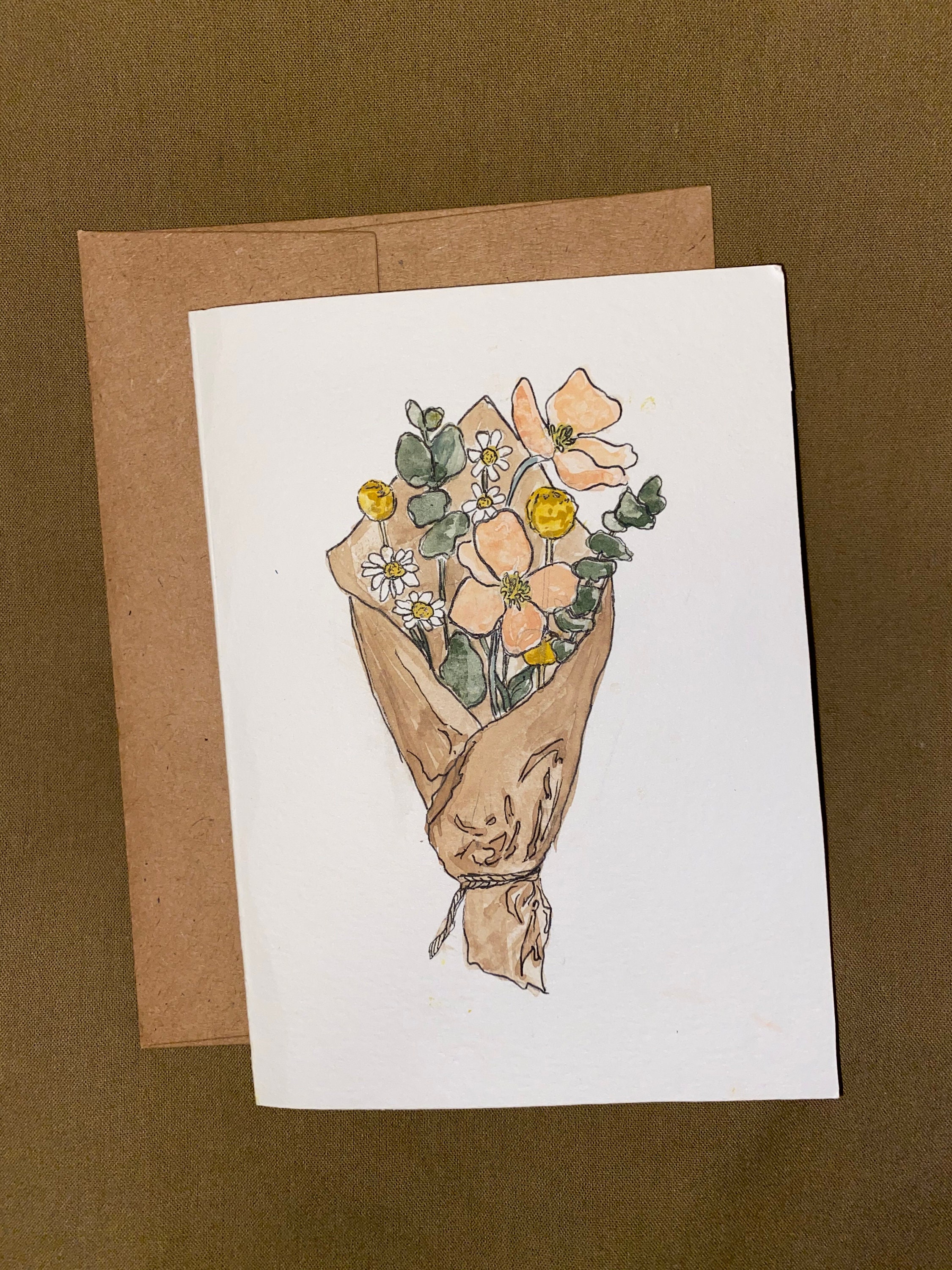 12 Bouquet Greeting Card Set - Etsy
