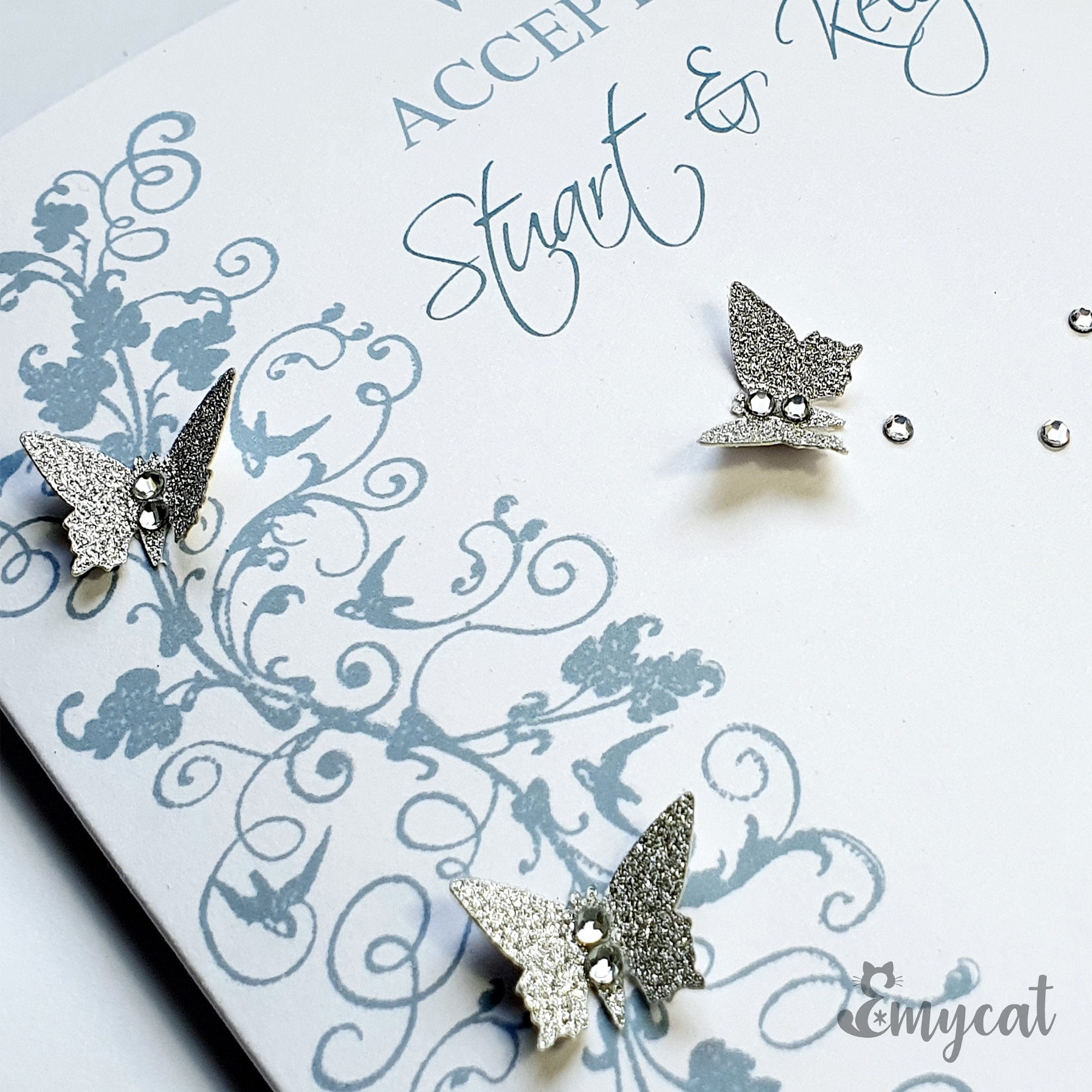 Personalised Wedding Acceptance Card RSVP Card Acceptance | Etsy