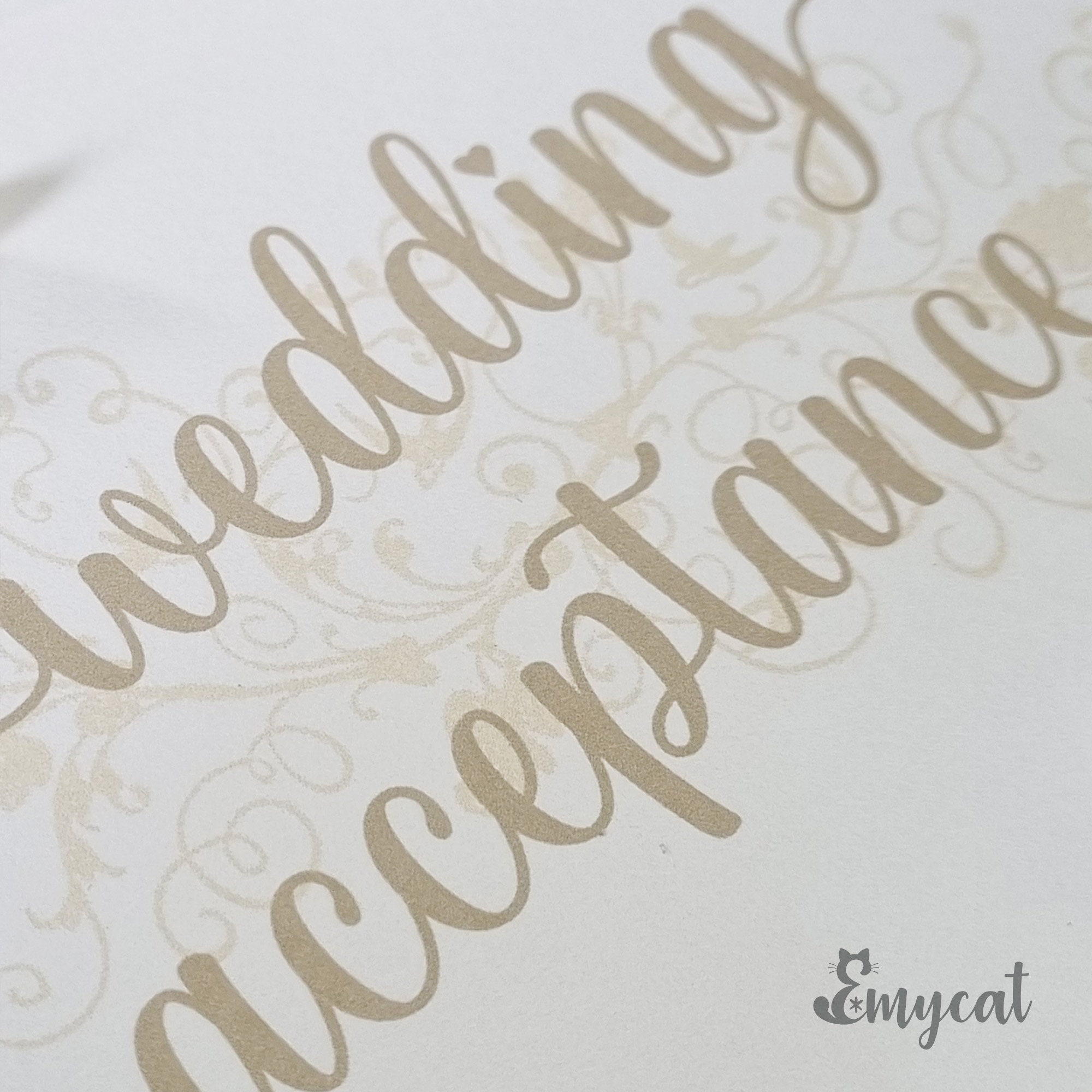 Personalised Wedding Acceptance Card RSVP Card Acceptance - Etsy UK