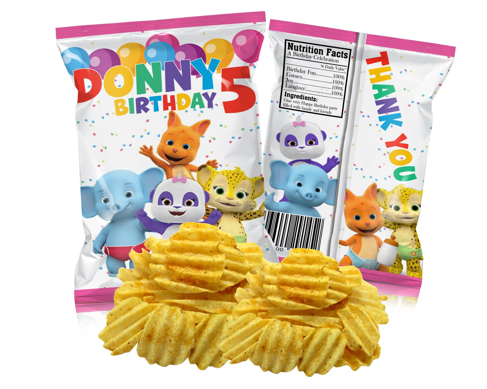 Word Party Chip Bag, Word Party Favors, Word Party Birthday, Word Party ...