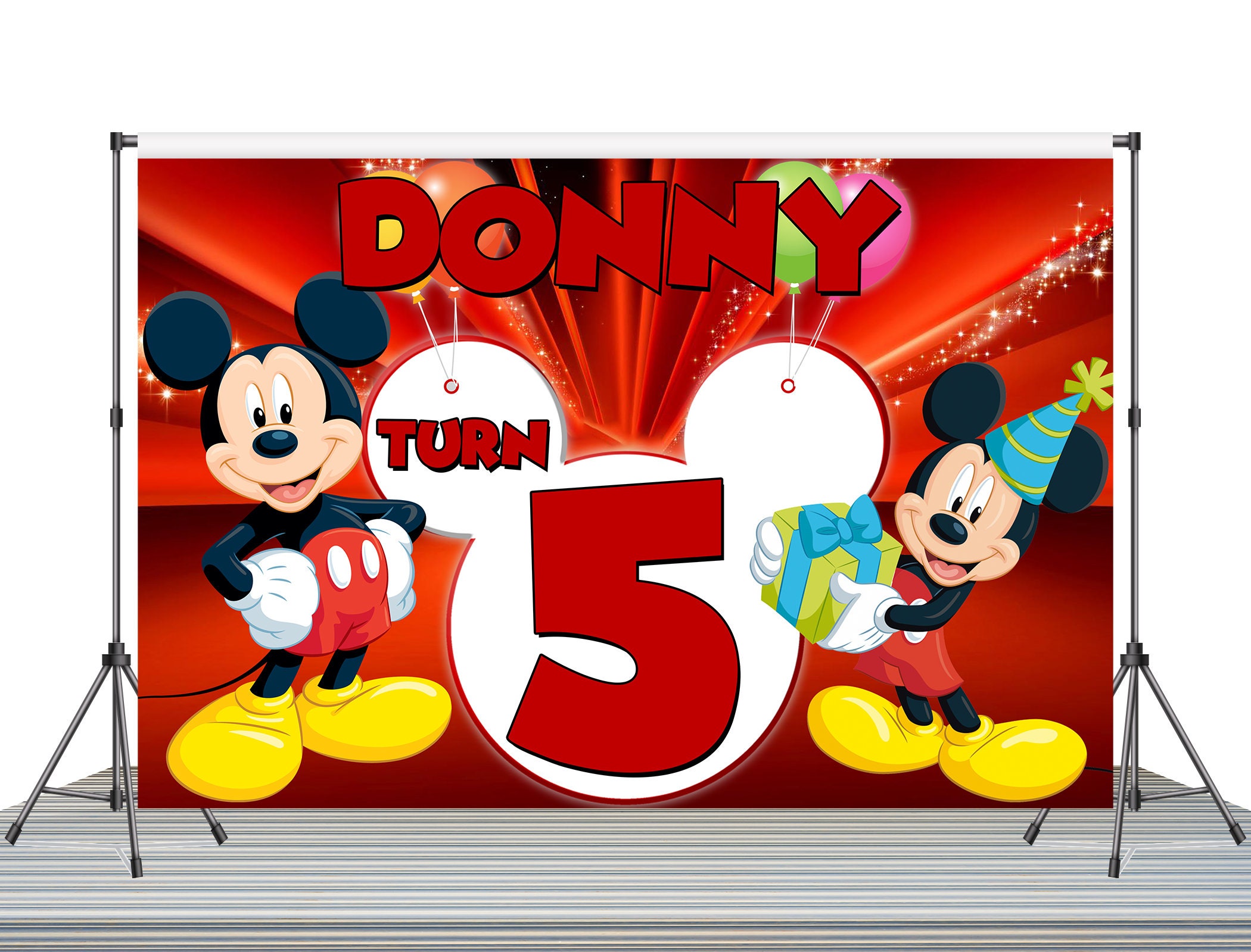 Mickey Mouse Backdrop, Mickey Mouse Backdrop Birthday, Mickey Mouse ...