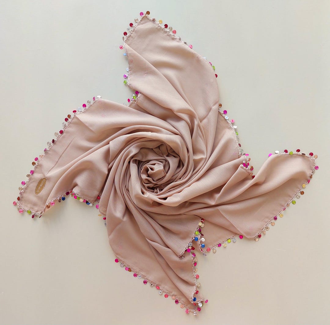 Turkish Oya Scarf With Beaded Crochet Lace - Traditional Turkish ...