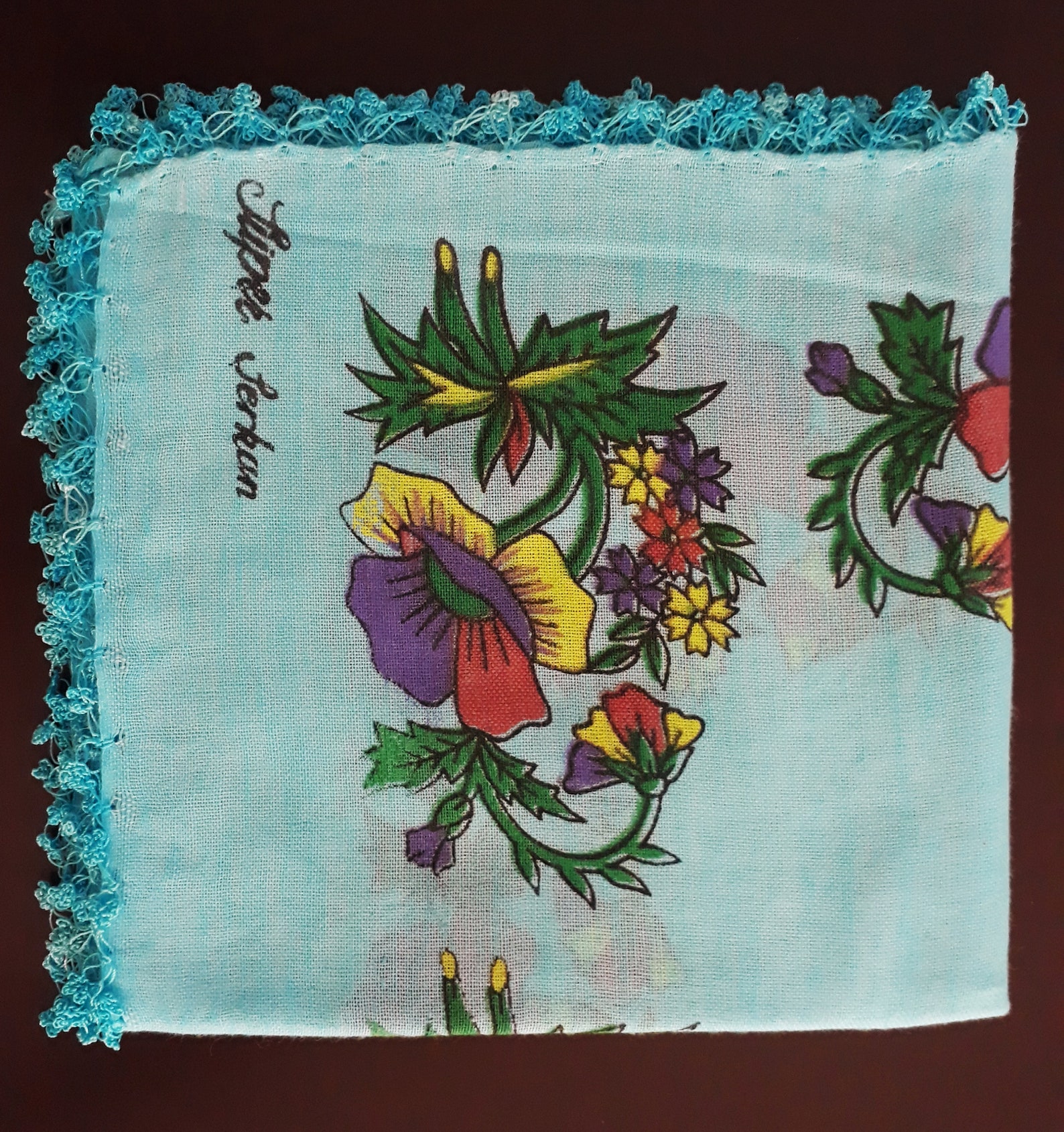 Turkish Scarf with needlelace OYA Traditional Turkish | Etsy