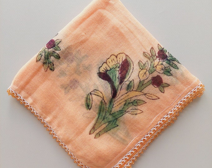 Antique Turkish Scarf With Beaded Lace OYA - Traditional Turkish ...