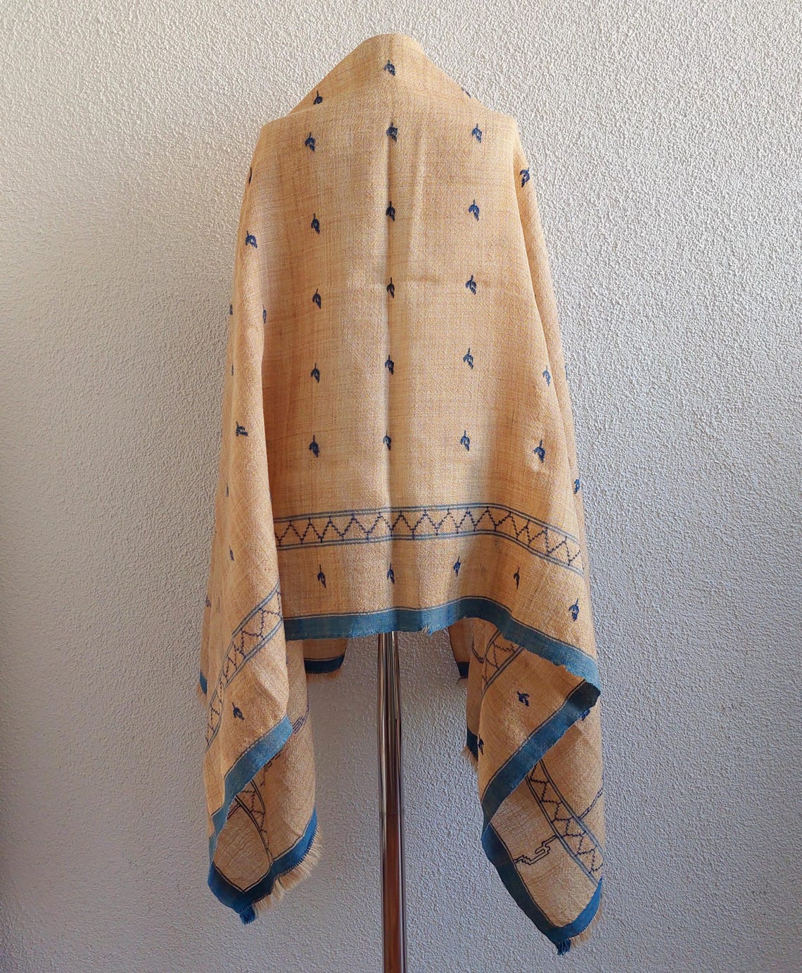 Antique Turkish Wool Shawl, Handmade Scarf, Unisex Travel Wrap Special ...