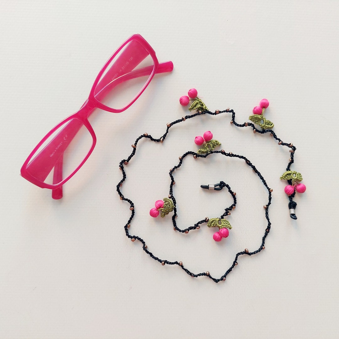 Crochet Eyewear Retainer for Women / Eyeglass Chain / Eyeglass Strap ...