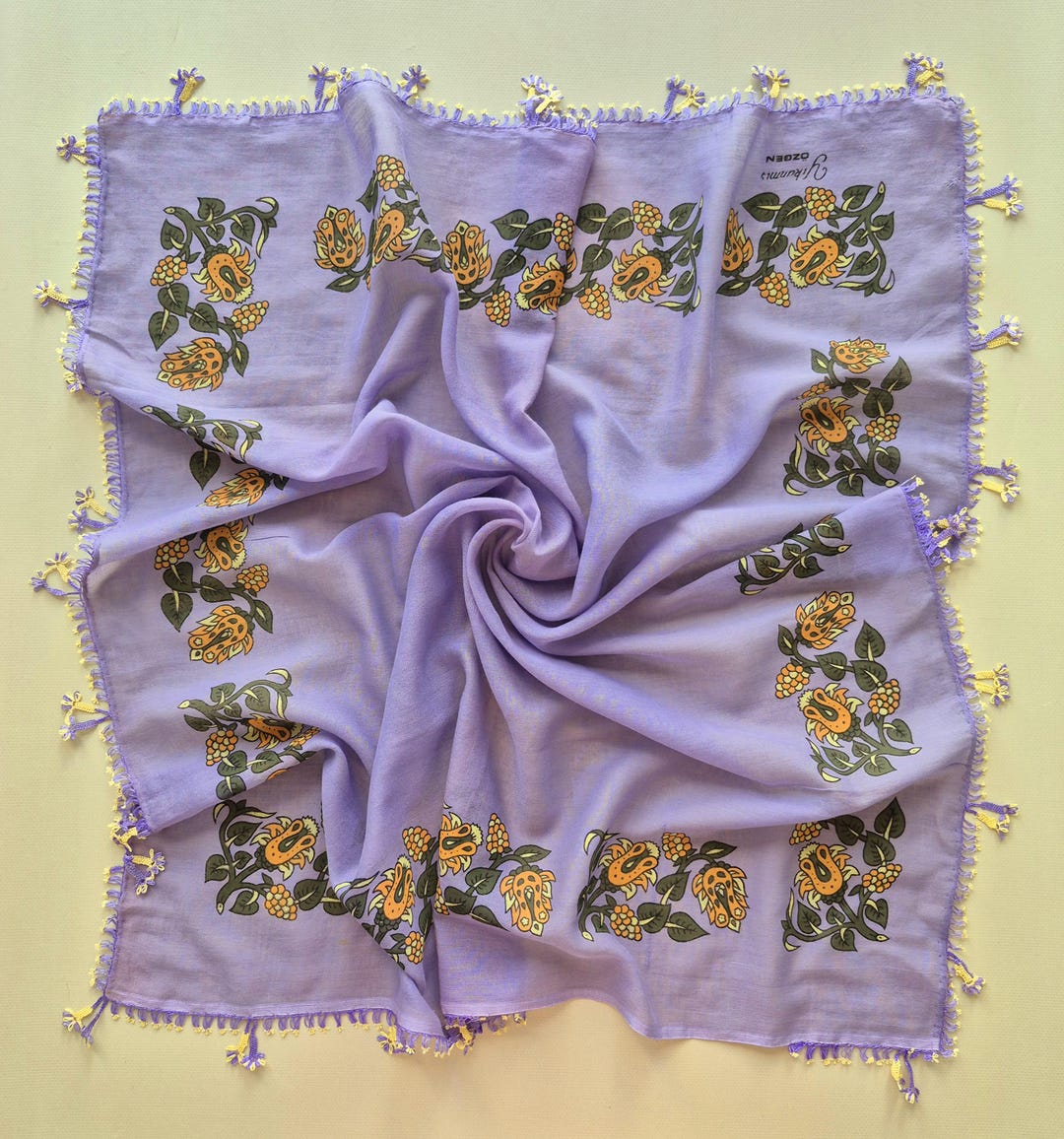 SILK OYA, Antique Turkish Scarf With Needle Lace OYA - Traditional ...
