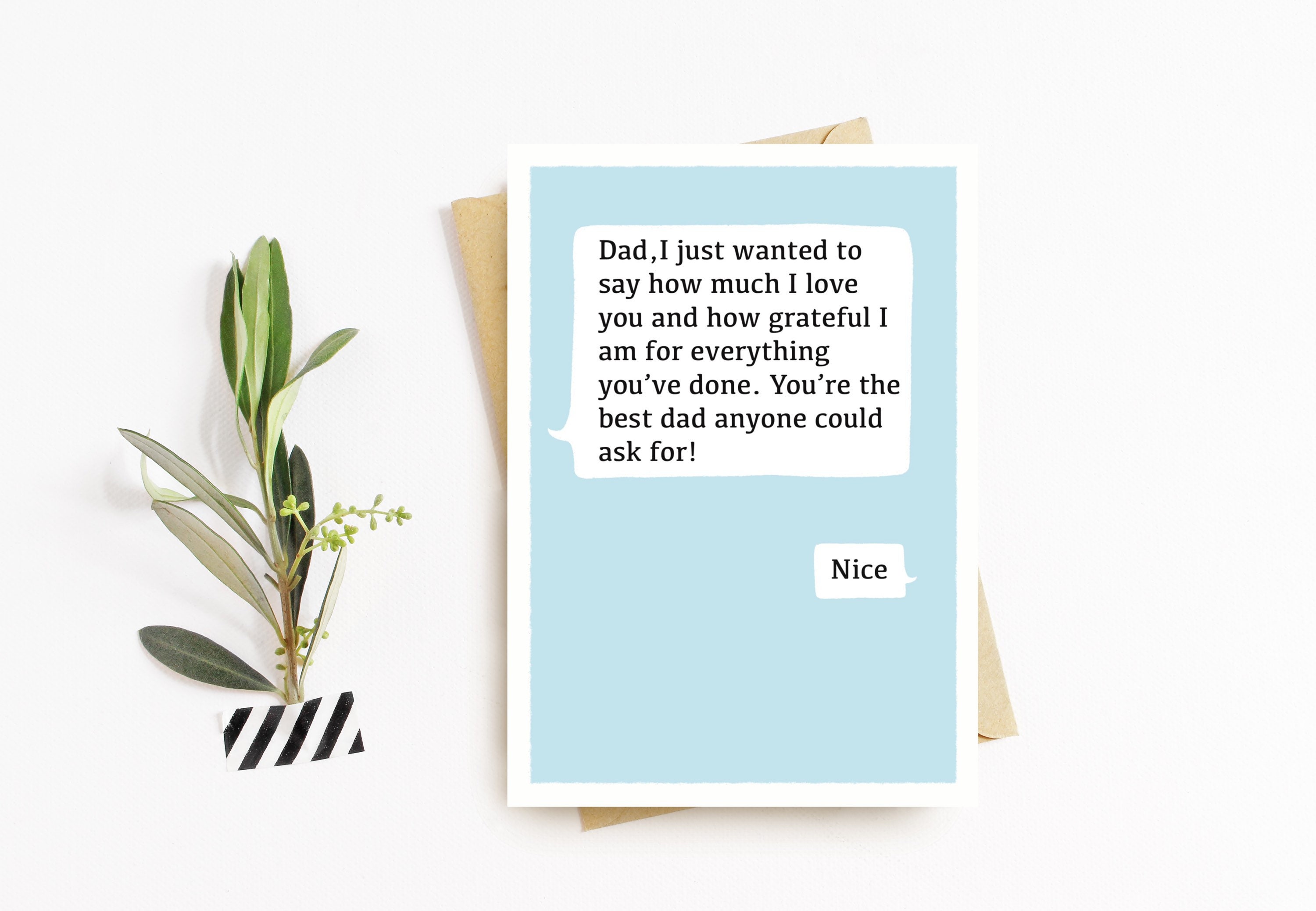 Funny Text Card Thumbs up Fathers Day Card Funny Dad Card - Etsy