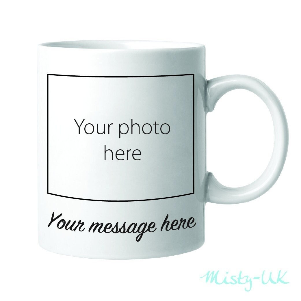 Personalised Photo Mug With Message and Photo Funny Ceramic - Etsy UK