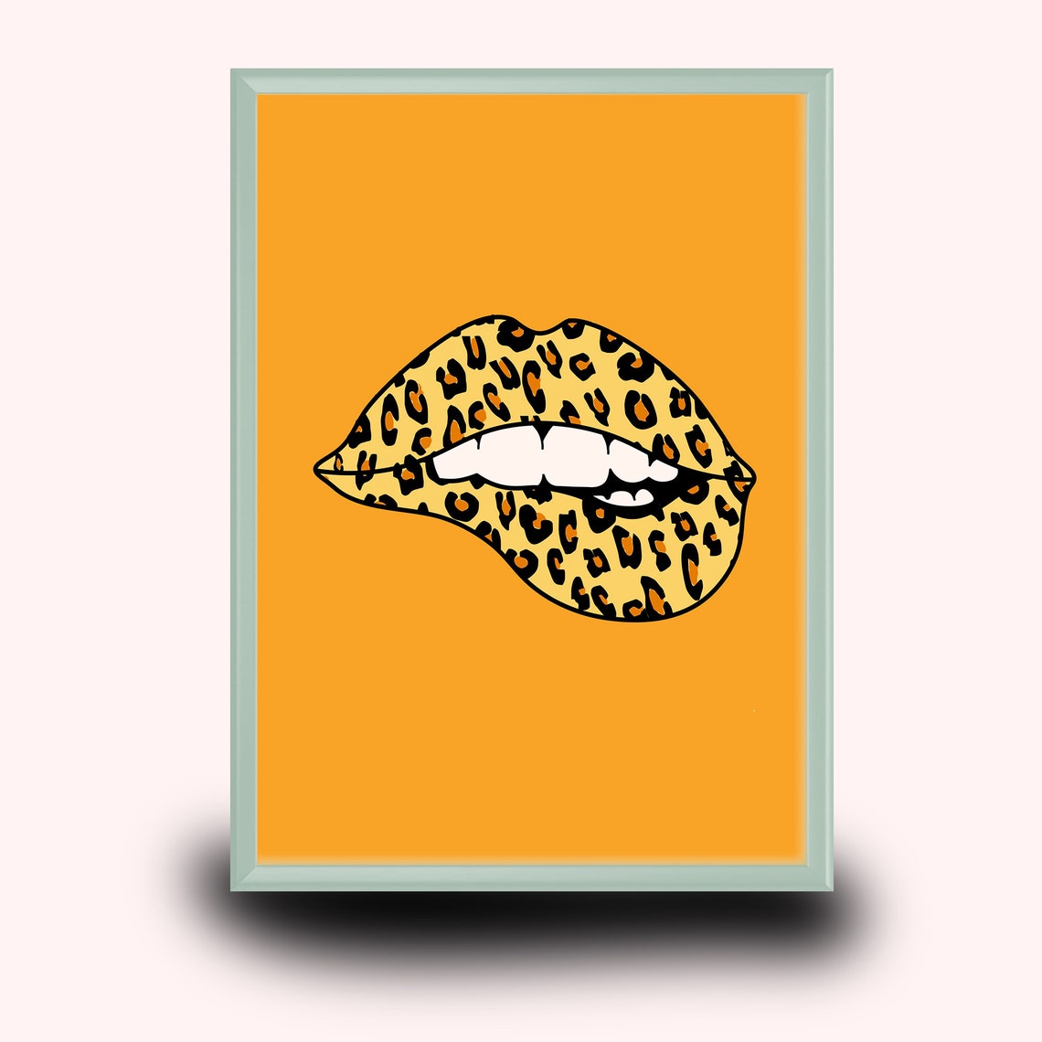 Leopard Lip Print Various colours available - Etsy Nederland