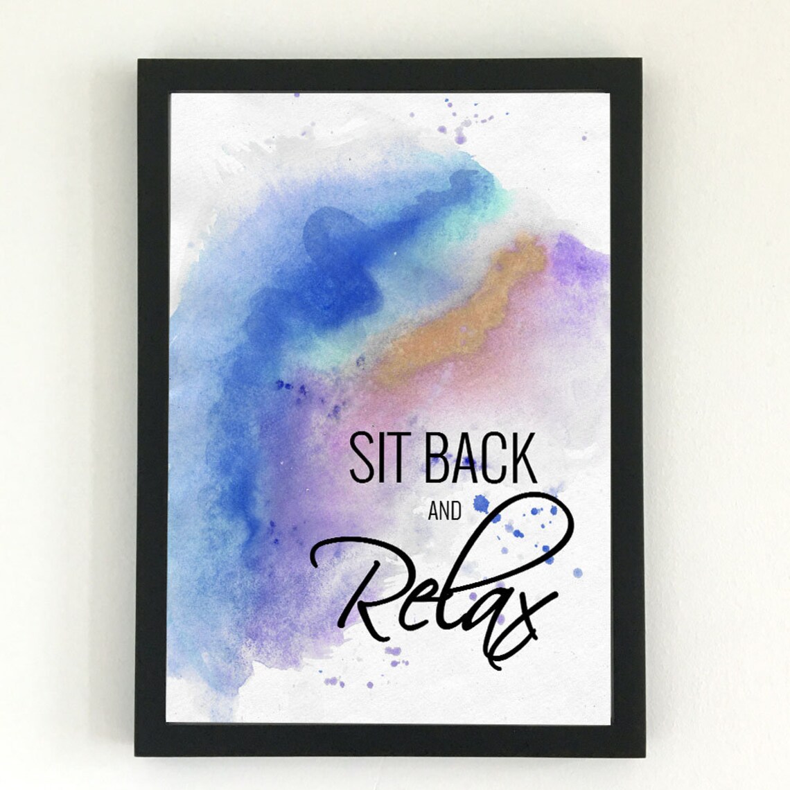 Sit Back & Relax Wall Print - Etsy