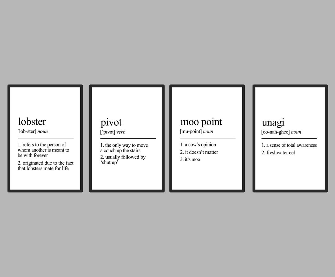 Friends Dictionary Definitions | Popular Friends Quotes Prints ...