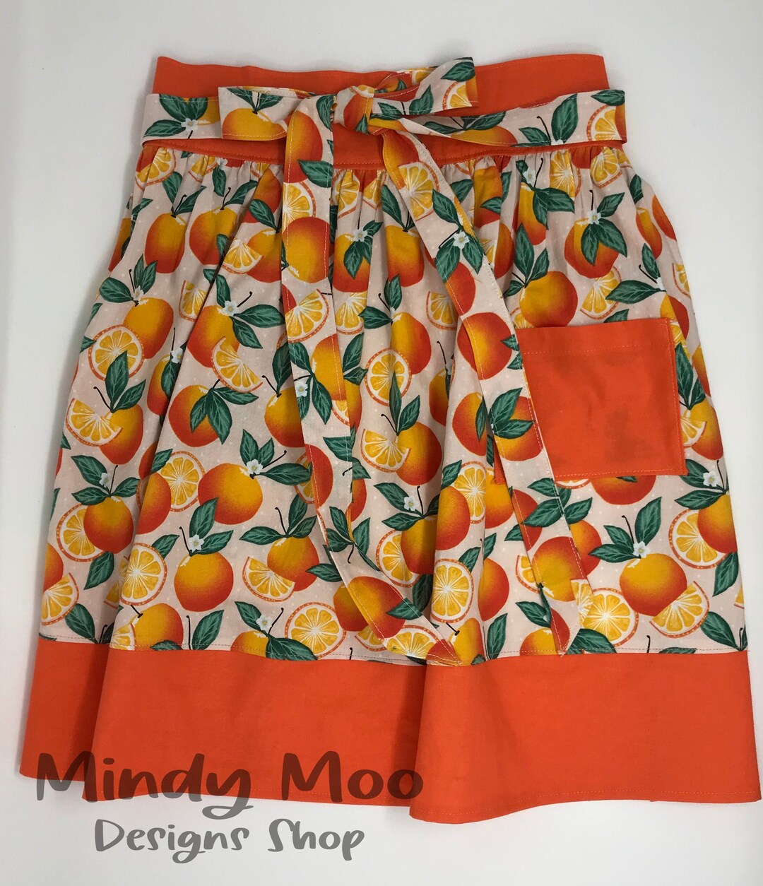 Cute Waist Apron for Women, Oranges Fruit Fabric Waist Apron, Apron ...