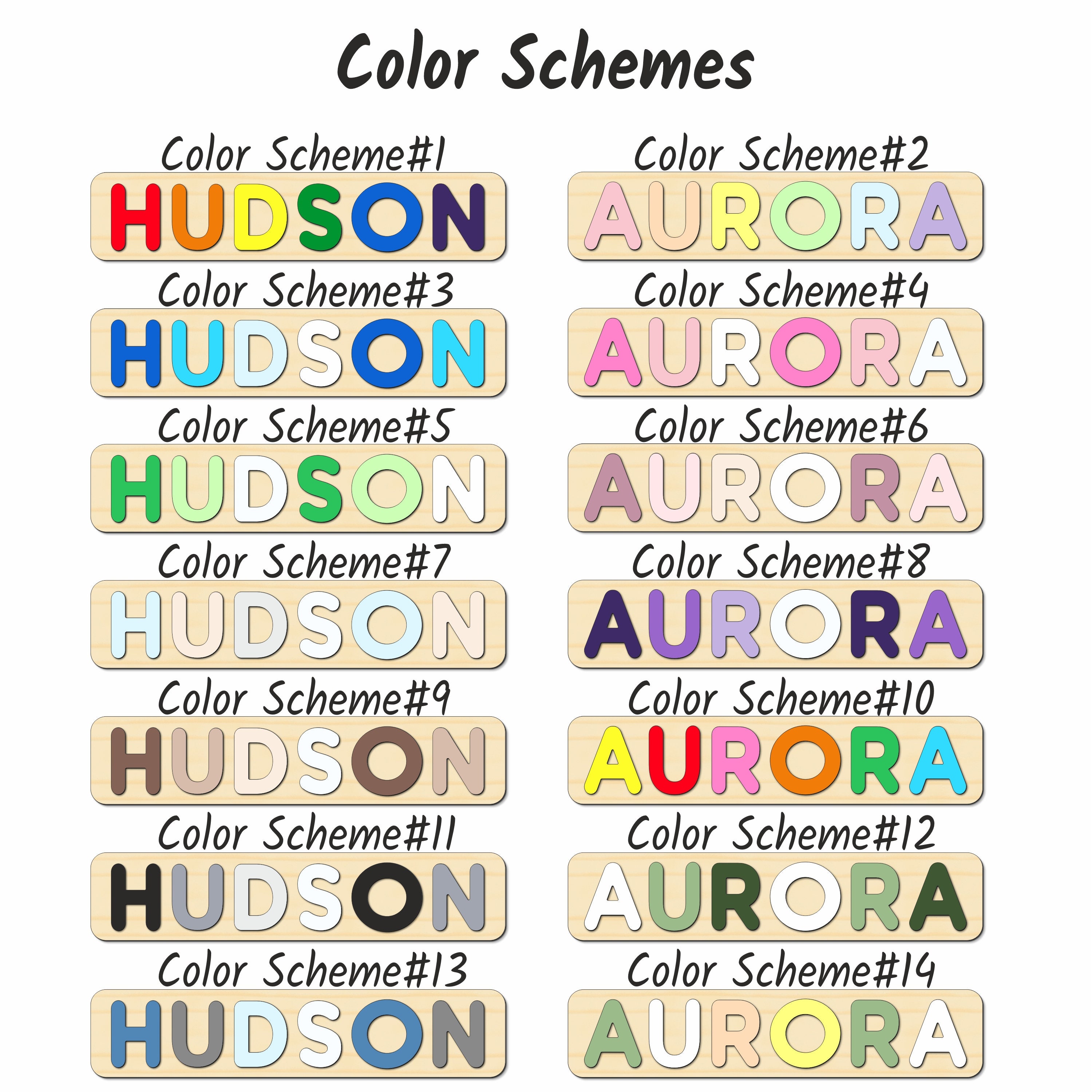 Personalized Gift, Wooden Name Puzzle, Custom Name Puzzle, Baby Shower ...