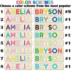 Personalized Name Puzzle Gift Wooden Toys Custom Puzzle - Etsy