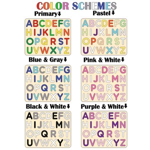 Wooden Alphabet Puzzle Montessori Toy Developmental Toys - Etsy