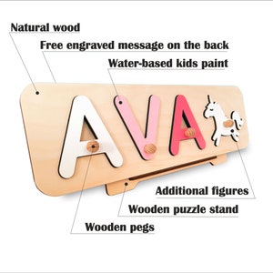 Personalized Name Puzzle Gift Wooden Toys Custom Puzzle - Etsy