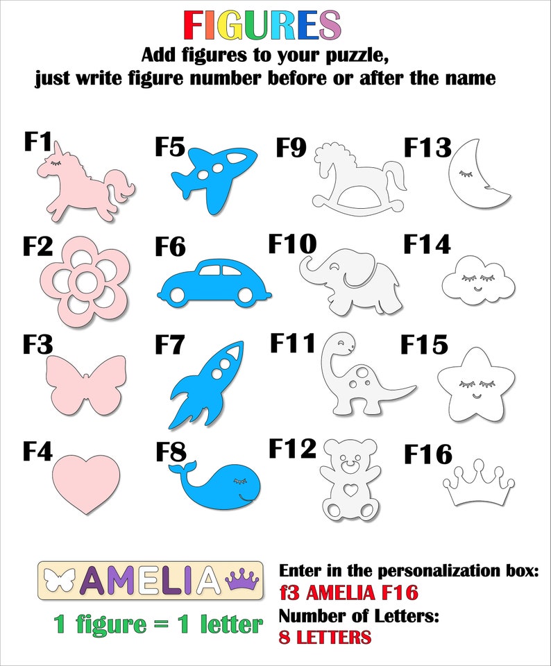 Personalized Name Puzzle Gift Wooden Toys Custom Puzzle - Etsy