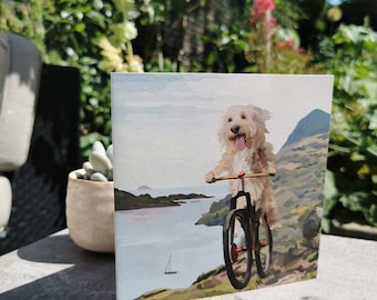 Dog on Bike | Etsy