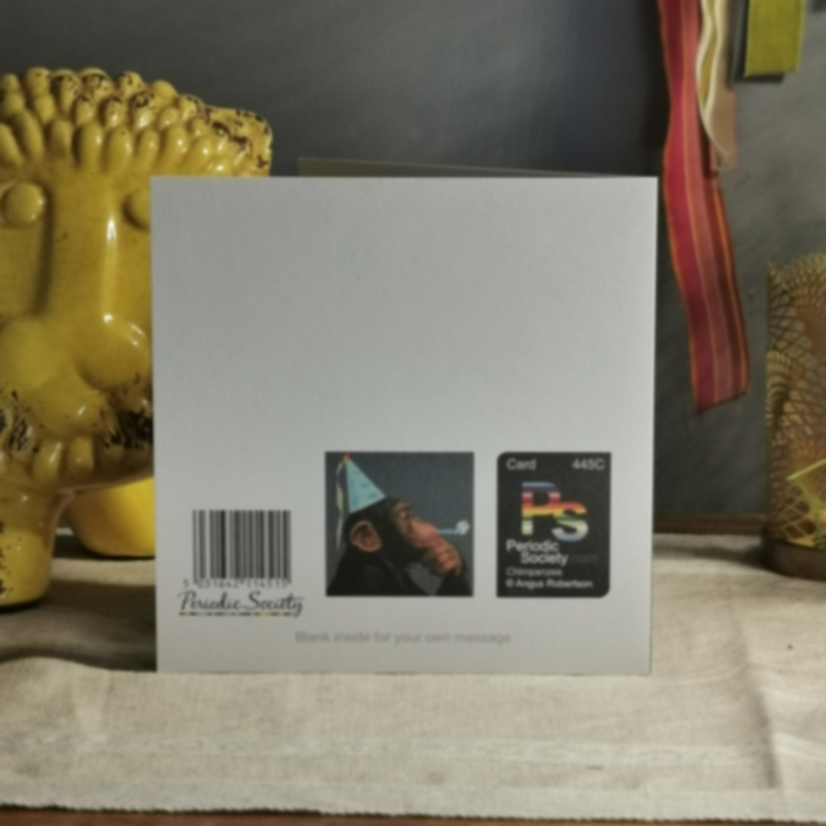 Happy Birthday Chimpanzee Card Party Chimp Chimp Greeting - Etsy