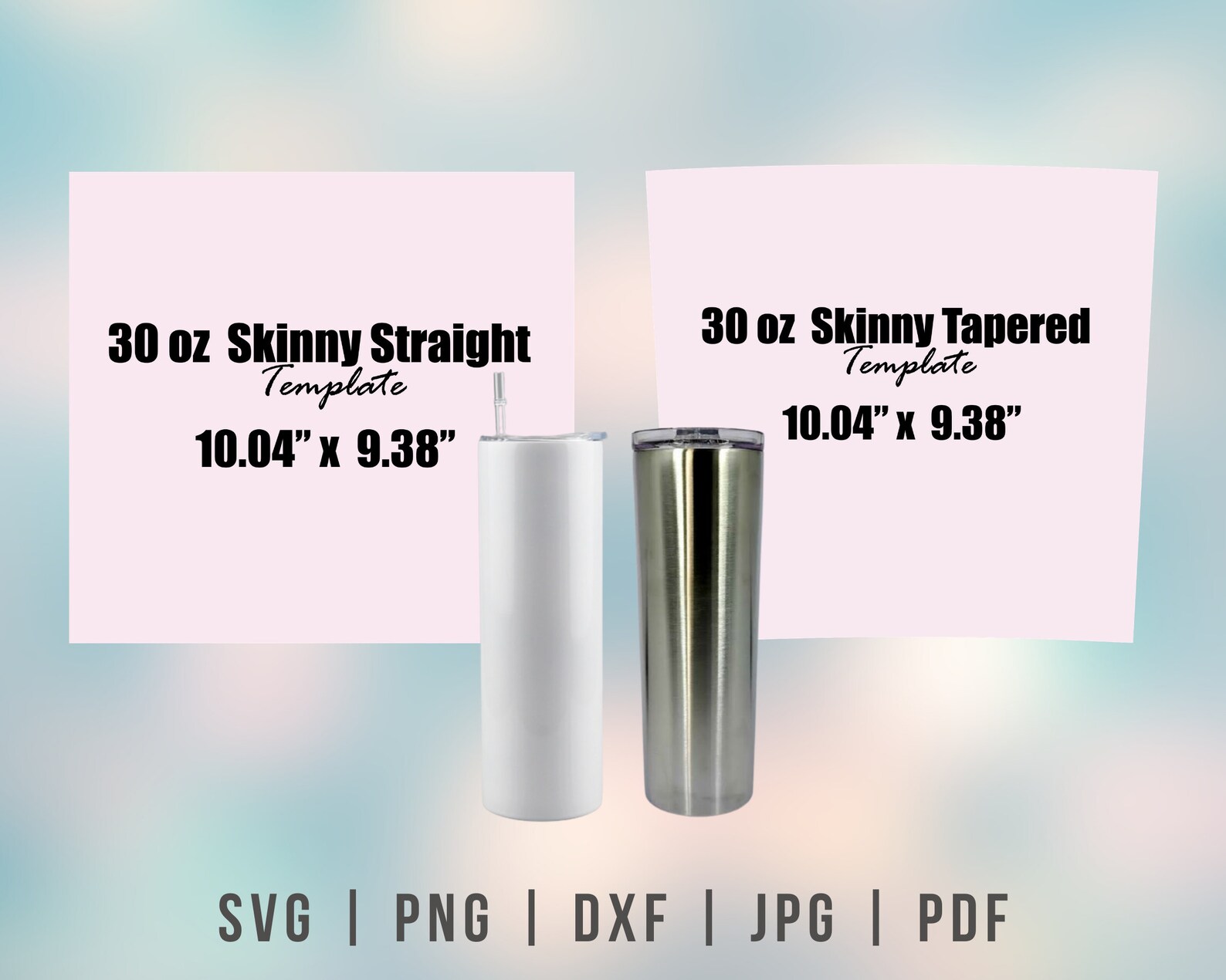 30 Oz Tumbler Template Template For Tapered And Straight 30 Etsy