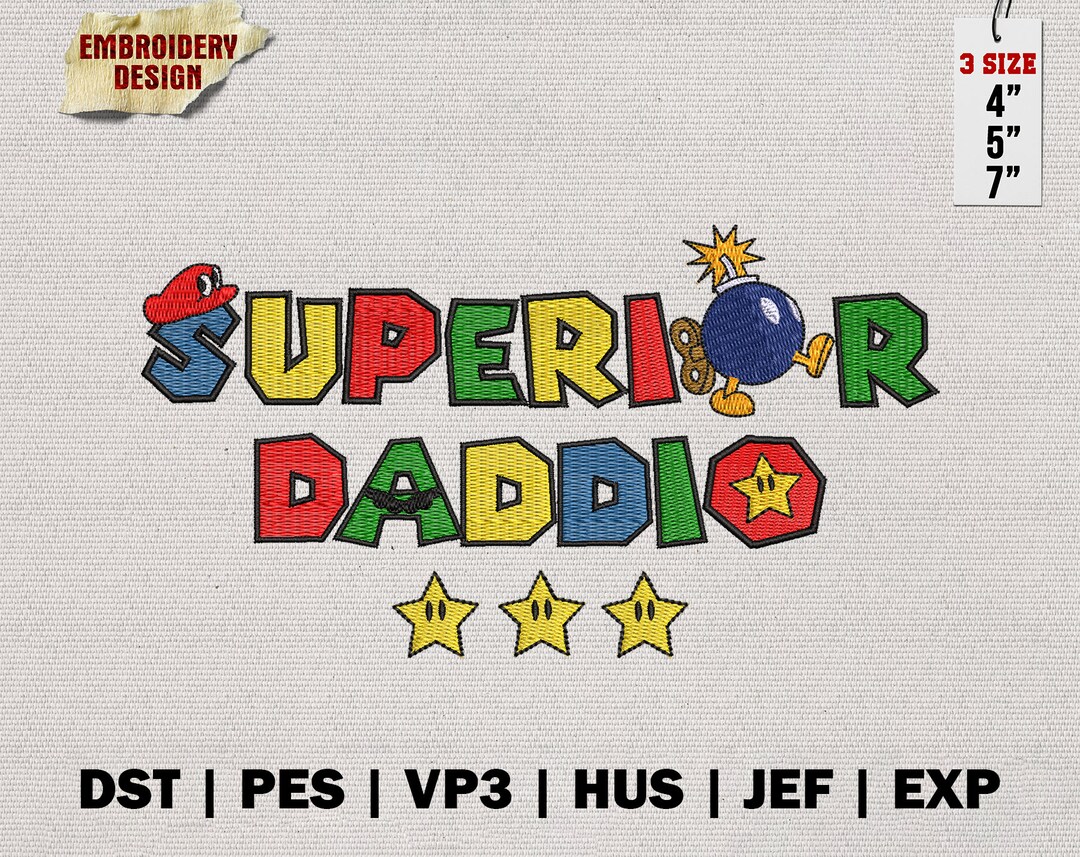 Superior Daddio Embroidery Design Father Day Embroidery - Etsy