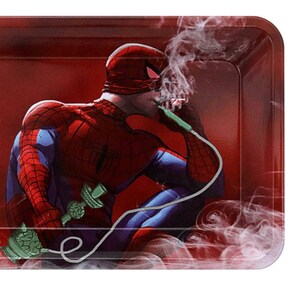 Large Metal Tray Red Rolling Tray Cartoon Tray With Child Proof Tubes ...