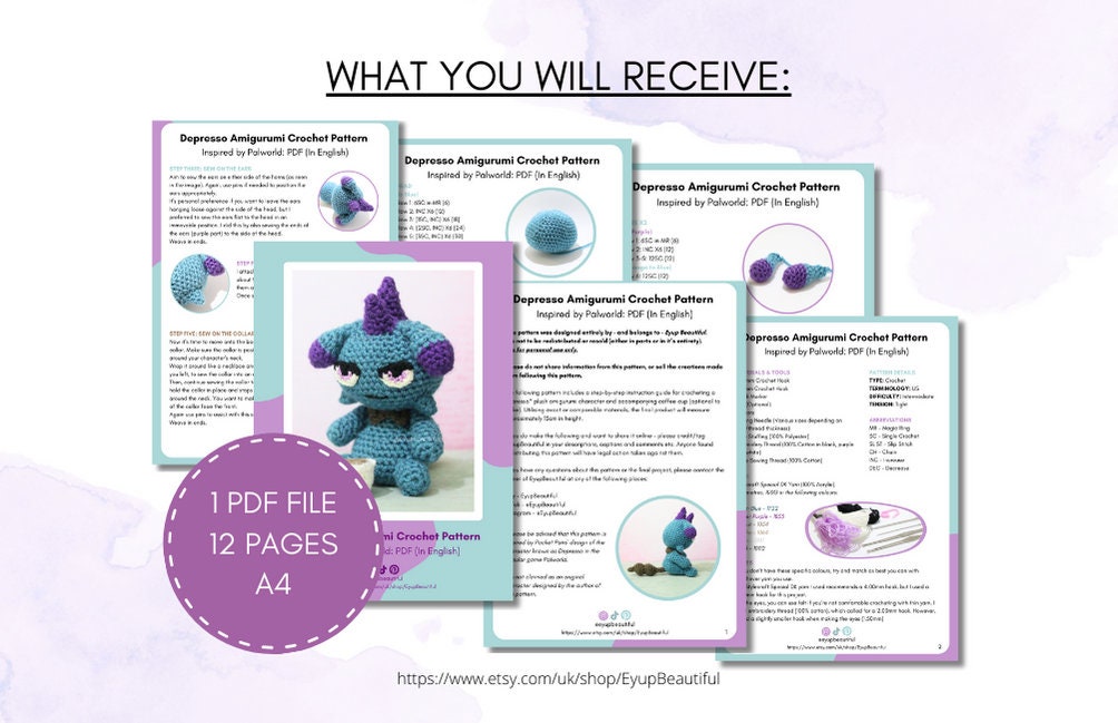 Depresso Crochet Amigurumi Pattern, PDF DIGITAL DOWNLOAD, More Espresso ...