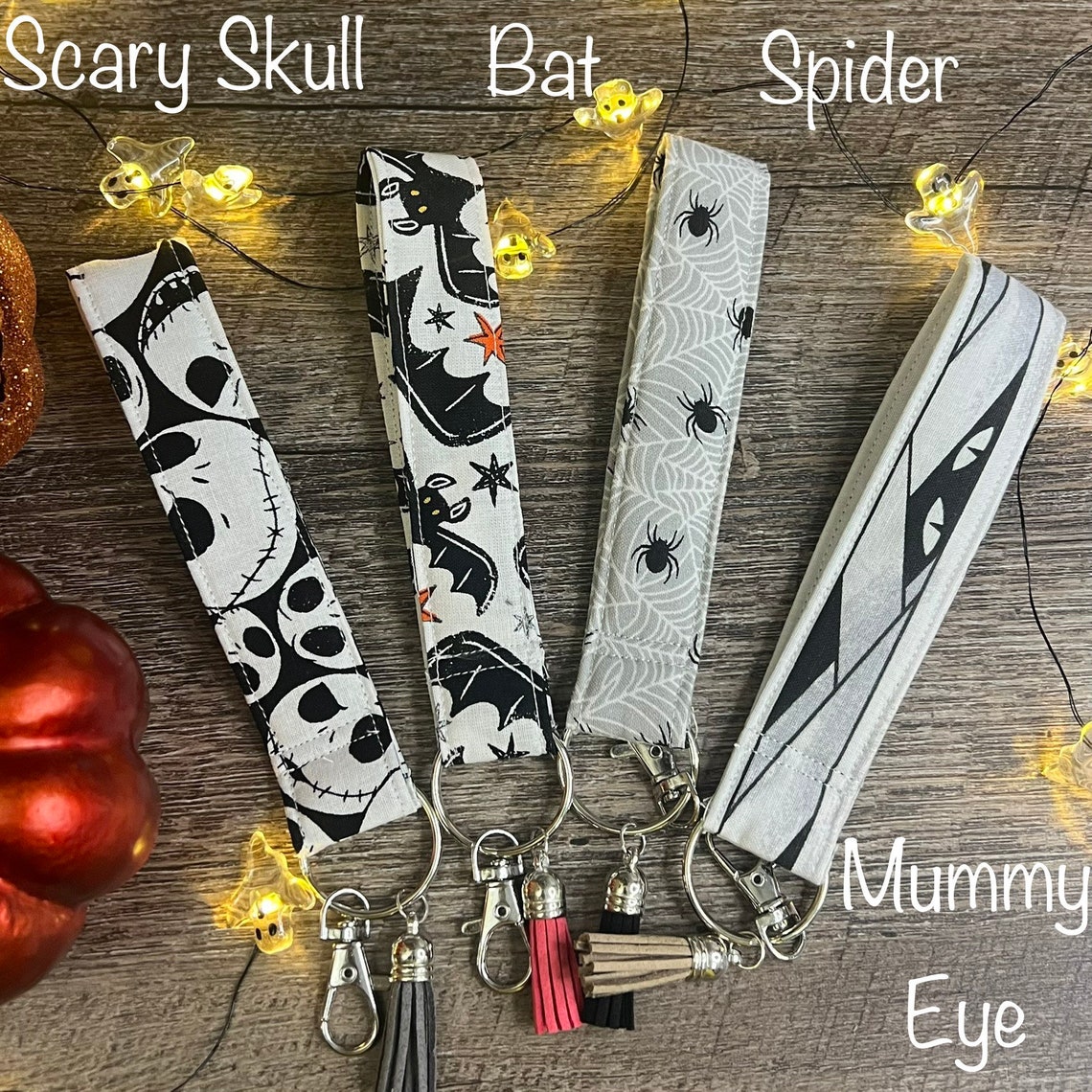 Halloween Wristlet Keychain Tassels Lobster Claw Clipper - Etsy