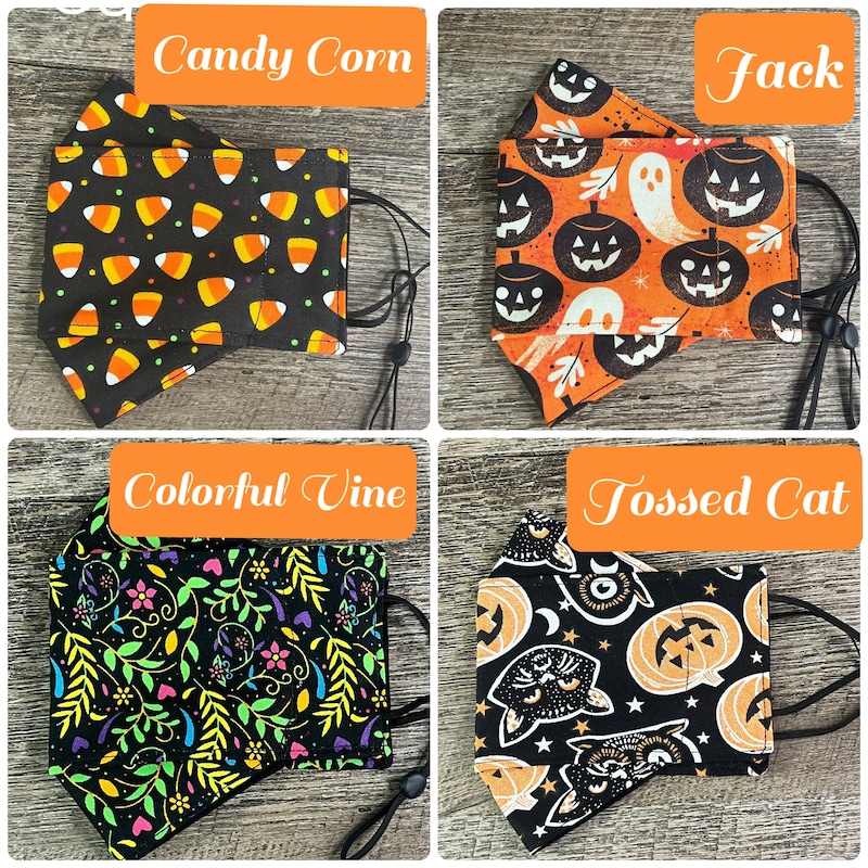 Halloween Face Mask - Etsy