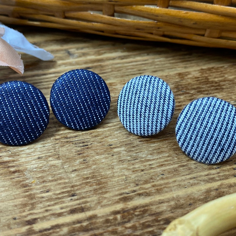 Denim Blue Earrings - Etsy