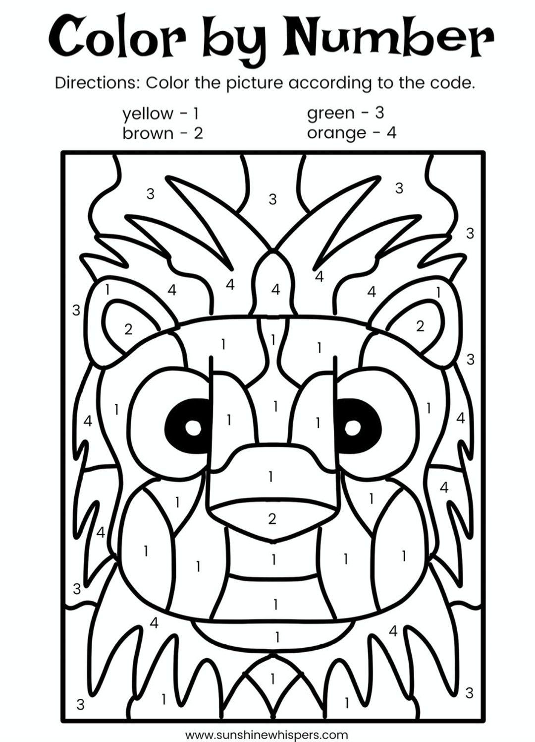 Color Pages/color Pages Printable/color by Number/color by Numbers for ...