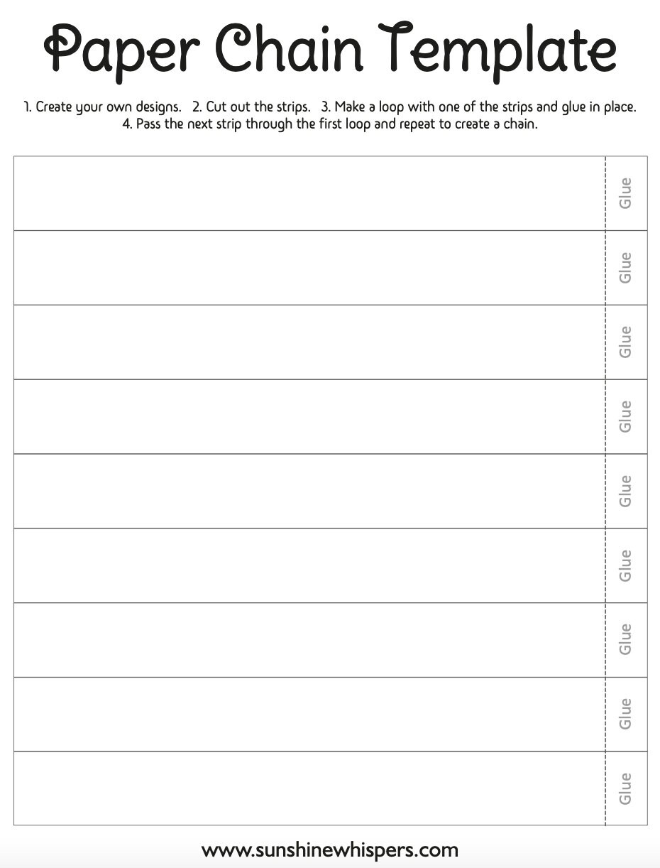 Christmas Paper Chains Coloring Pages - Etsy