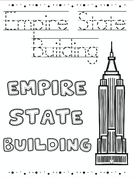 Empire State Building Coloring Pages