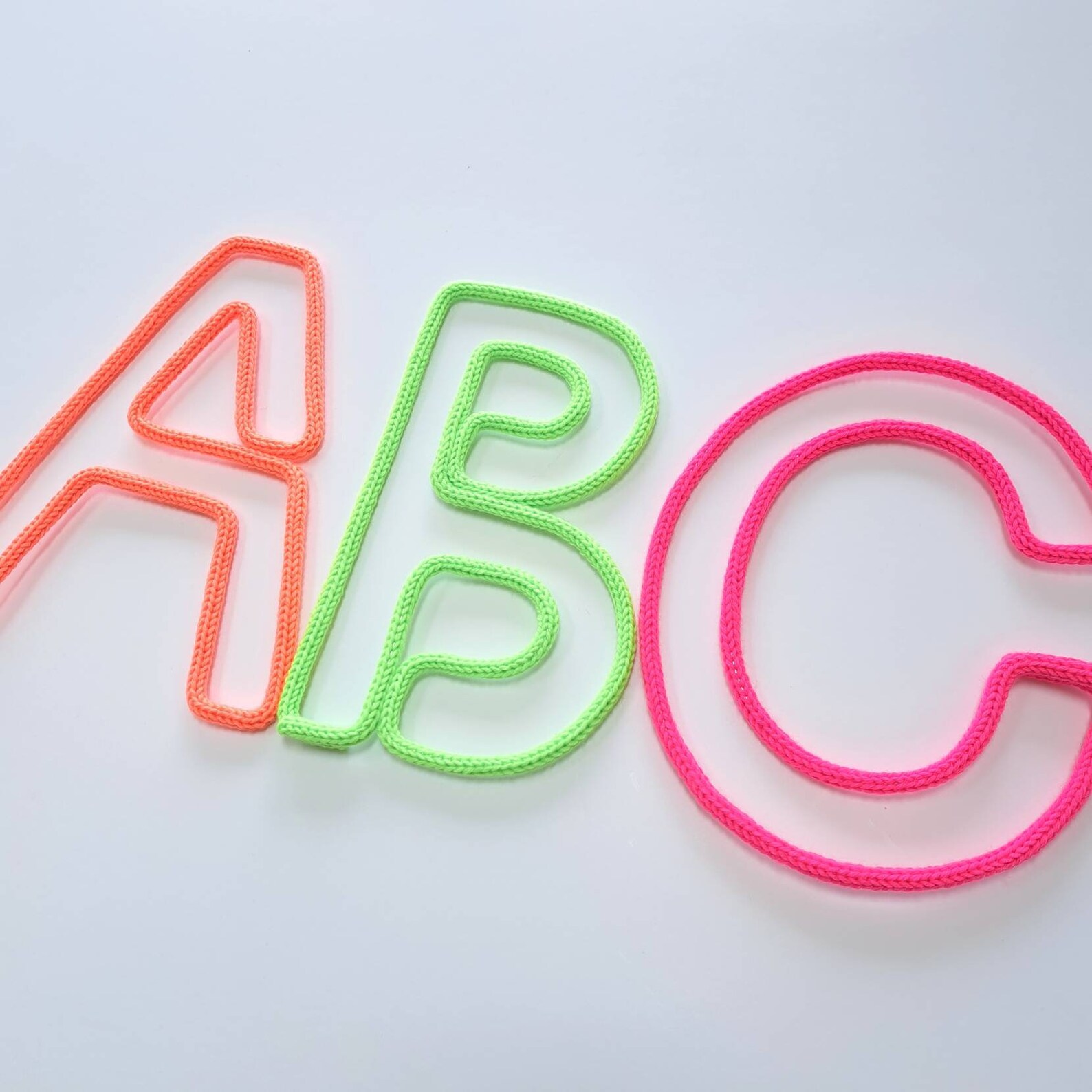 Knitted Wire Capital Letters // Nursery Decor // Custom Wire Initials ...