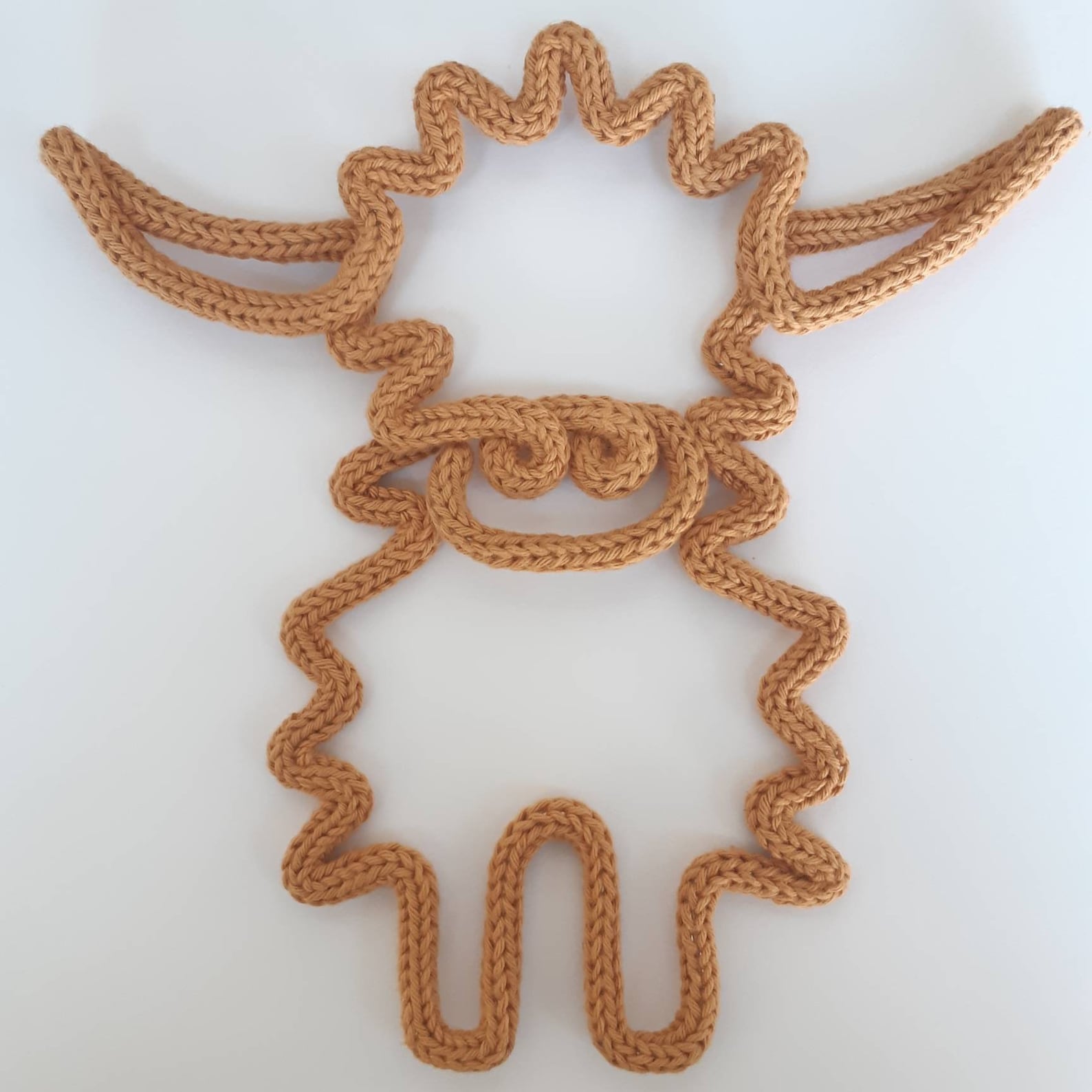 Knitted Wire Highland Cow// Wire Accessories // Wire Nursery Decoration ...