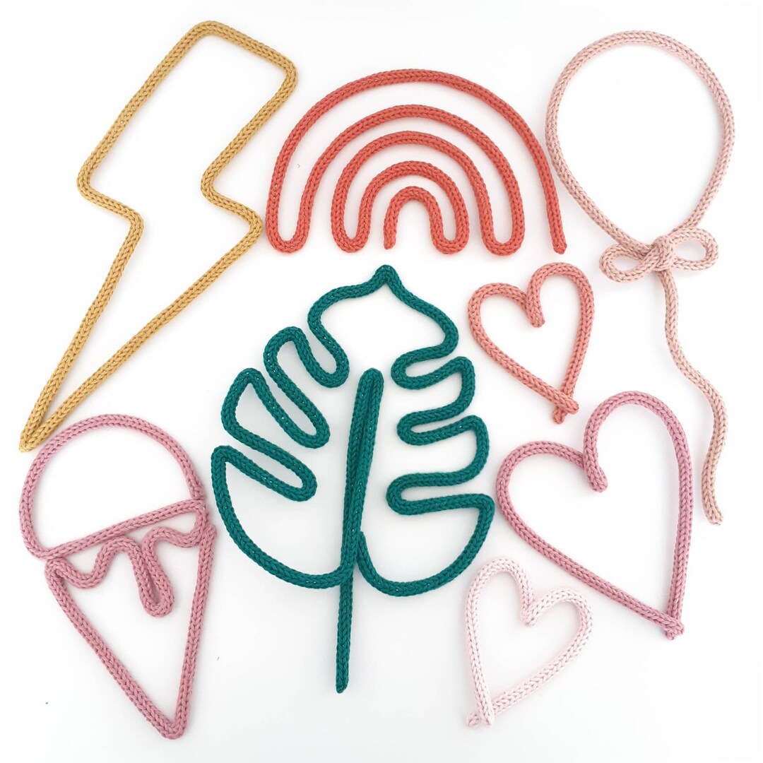 Knitted Wire Decorations // Wire Accessories // Wire Nursery Decoration ...