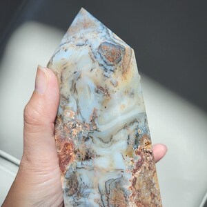 Sagenite Agate Tower • Sagenitic Agate • Unique Crystal Tower • Natural ...