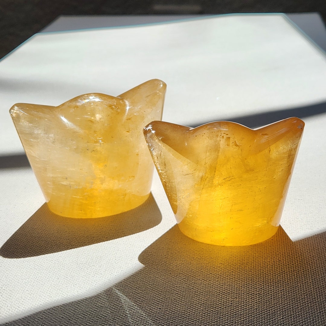 Calcite Ingot Honey Calcite Chinese Ingot Wealth Crystal, Abundance ...
