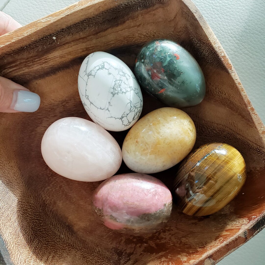 Crystal Egg Carving - Gemstone Eggs Carving 2" Black Obsidian - 1.75 ...