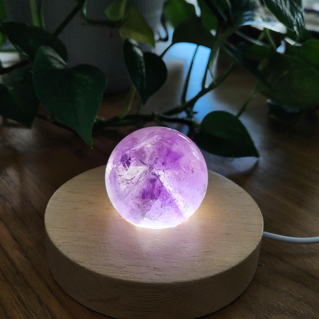Amethyst Sphere -1.8" Clear Quality Purple Atomic Trapiche Amethyst ...
