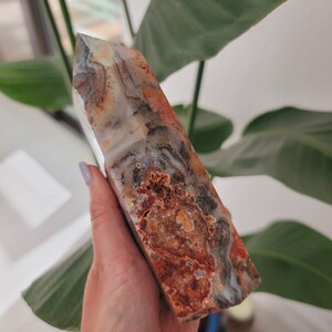 Sagenite Agate Tower • Sagenitic Agate • Unique Crystal Tower • Natural ...