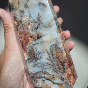 Sagenite Agate Tower • Sagenitic Agate • Unique Crystal Tower • Natural ...
