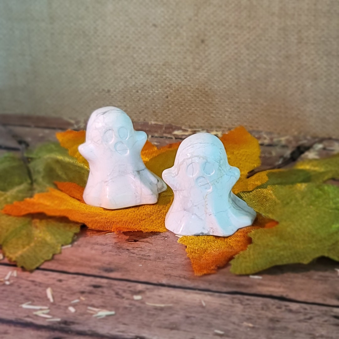 Crystal Ghost Carving, 2" Ghoul Crystal, Healing Crystal, Ghost Statue ...