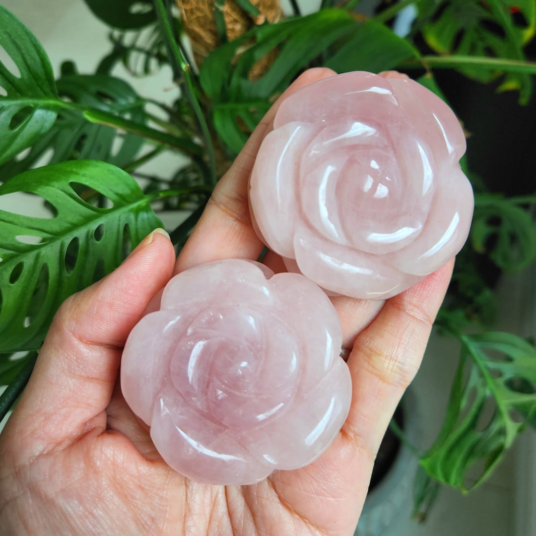 Rose Quartz Flower 2 Pink Quartz Rose Flower Rose Quartz Rose Flower ...