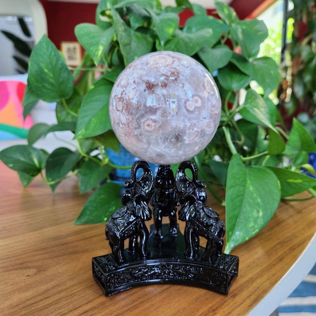 Elephant Sphere Stand Crystal Sphere Holder Crystal Ball Holder Crystal ...