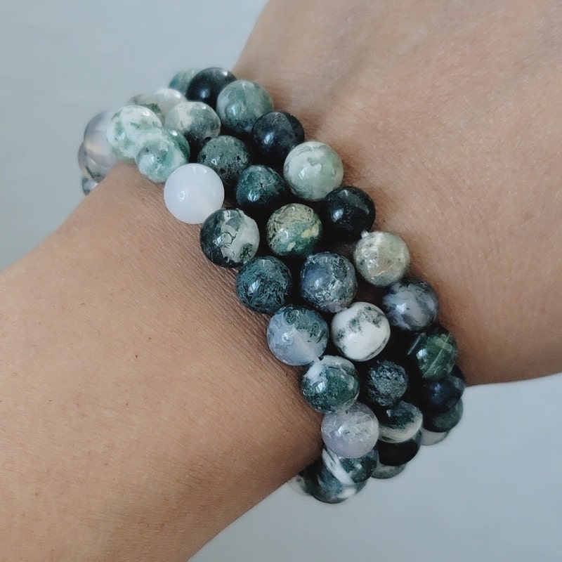Moss Agate Jewelry - Etsy