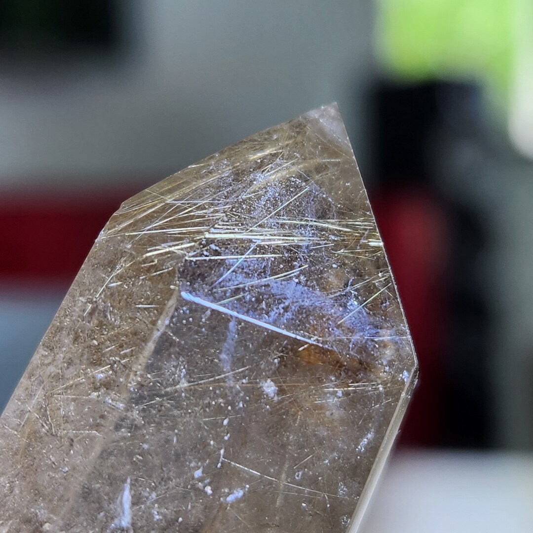 Rutilated Quartz Point 2 Gold Rutile Smokey Quartz Point High Quality ...